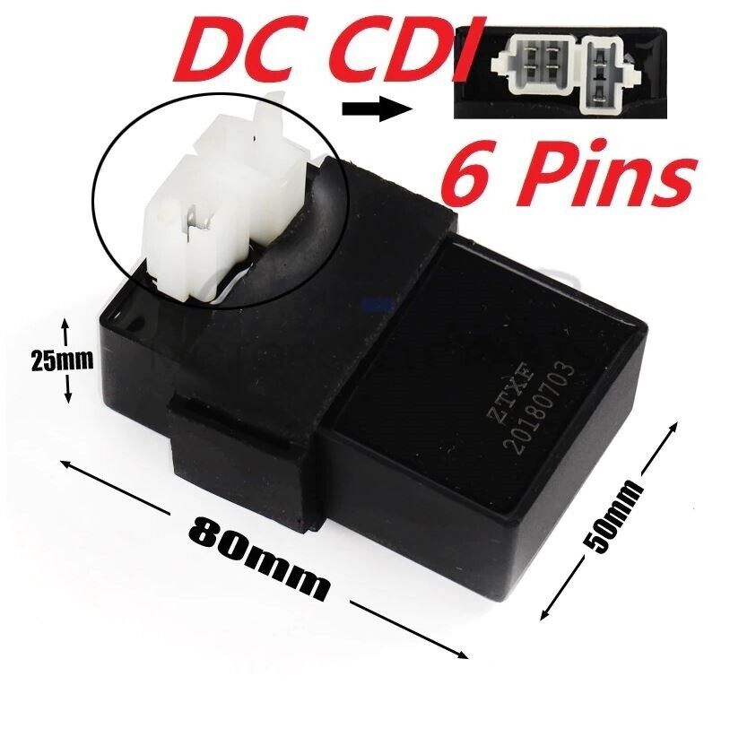 6 PIN DC CDI FOR ATV MOPED SCOOTER GY6 GO KART 4+2 PINS CD06
