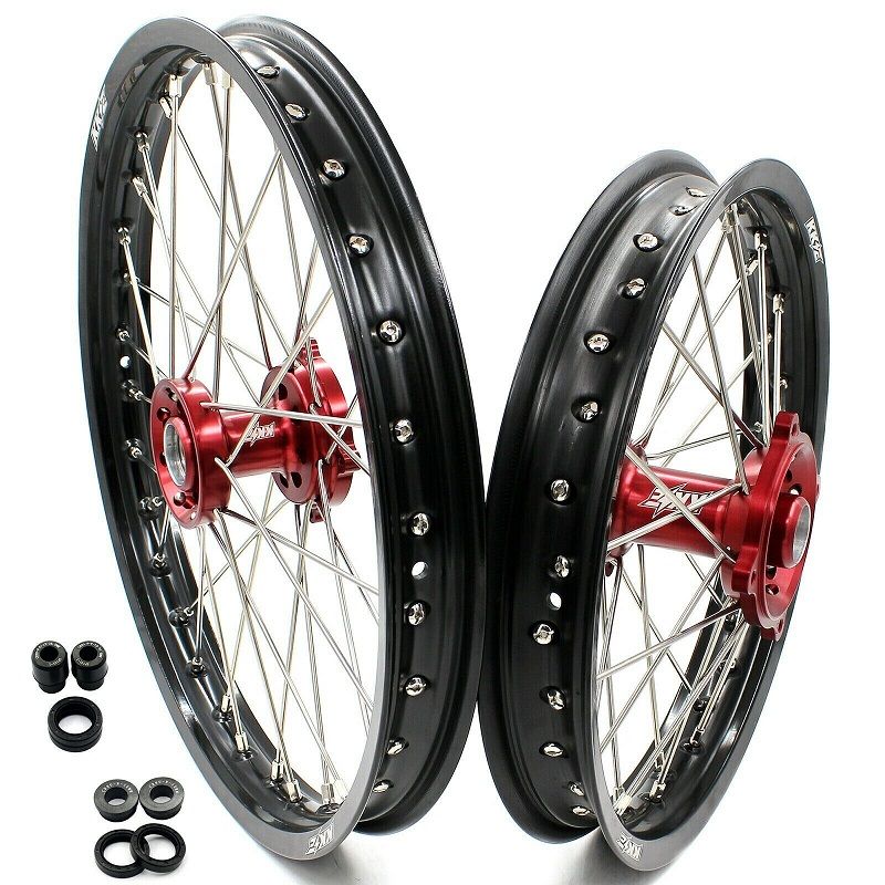 19"/16" CNC Wheels Rims Set FOR 1993-2002 CR80R 2003-2007 CR85R RMH03