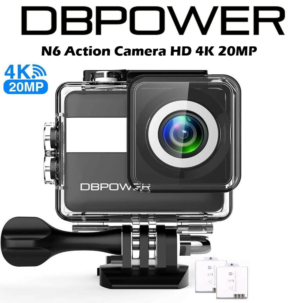 DBPOWER N6 4K Touchscreen Action Camera, 2.31" LCD Touchscreen 170 ...
