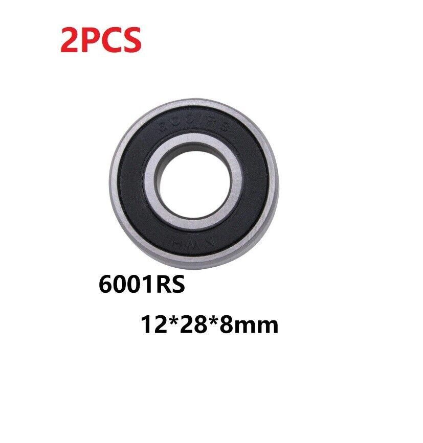 6001RS C3 EMQ Premium Rubber Seal Ball Bearing 12x28x8MM 6001-2RS