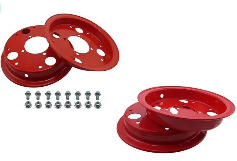 8" FOR MINI TRAIL Z50 Z50R Z 50 FRONT AND REAR RIMS WHEEL SET NEW RED RM14