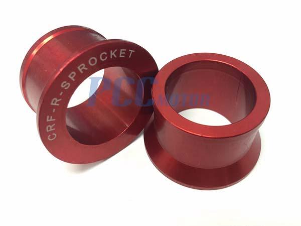 ANODIZED RED BILLET REAR WHEEL SPACERS HONDA CR CRF 125 450 250R 450R WS17