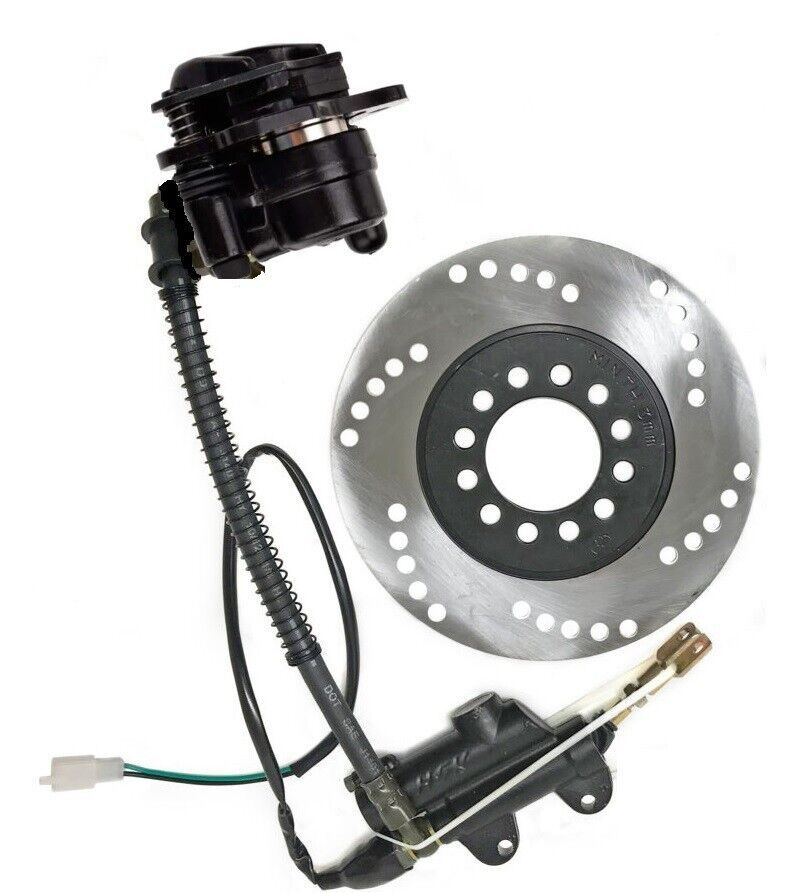 ATV REAR BRAKE HYDRAULIC MASTER CYLINDER CALIPER DISC ROTOR BK10