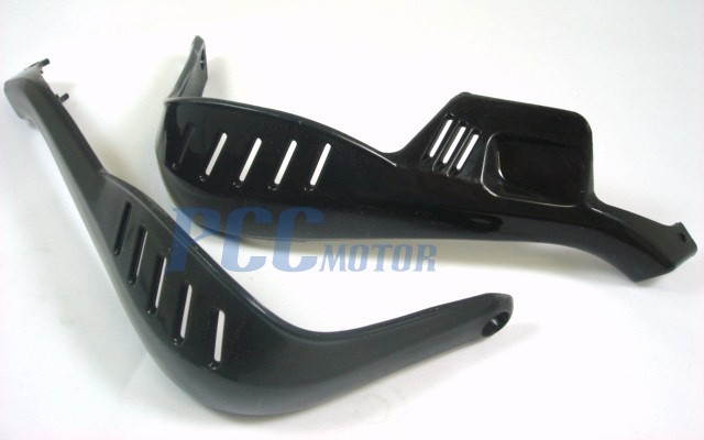 BLACK PLASTIC HAND GUARD MODIFIED 7/8" HANDLE BAR SSR SDG PISTER PRO