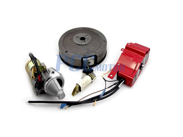 HONDA GX340 GX390 ELECTRIC START KIT STARTER MOTOR FLYWHEEL SWITCH