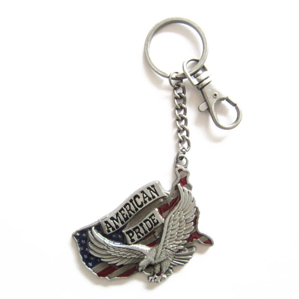 Vintage Style Western Metal Key Ring Key Chain