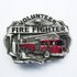 New Vintage Enamel Western Volunteer Firefighter Fire Belt Buckle ...