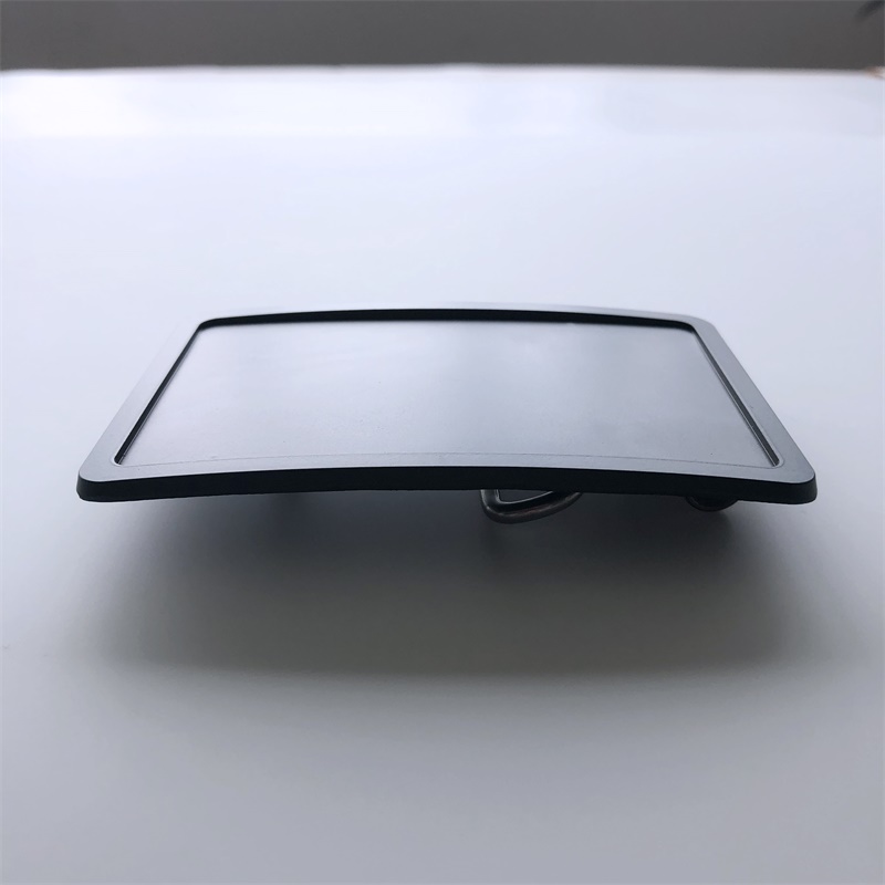 Classic Black Plated Rectangle Blank Belt Buckle Custom Belt Buckle