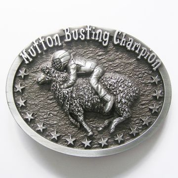 New Vintage Original Oval Mutton Busting Champion Western Belt Buckle ...