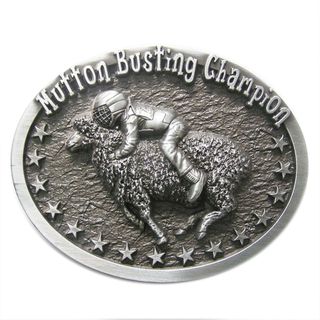 New Vintage Original Oval Mutton Busting Champion Western Belt Buckle ...