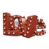 New Red Charming Love Letter Rhinestones Belt Buckle