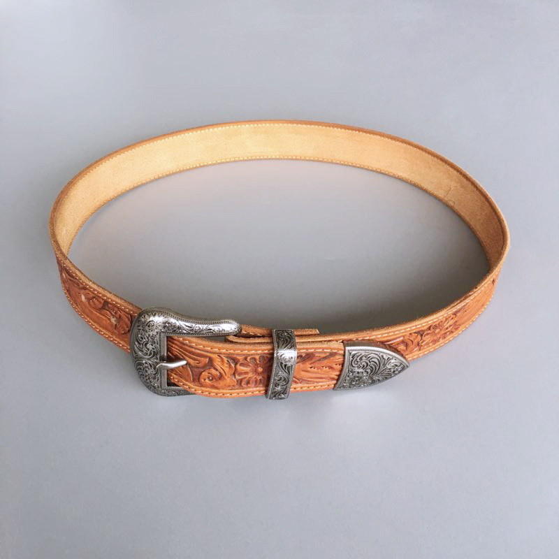 Vintage Pin Belt Buckle Hand Crafted Cowboy Cowgirl Western Genuine ...