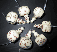 Handmade Tibetan Guru Beads Three-Hole Beads for Buddhist Malas