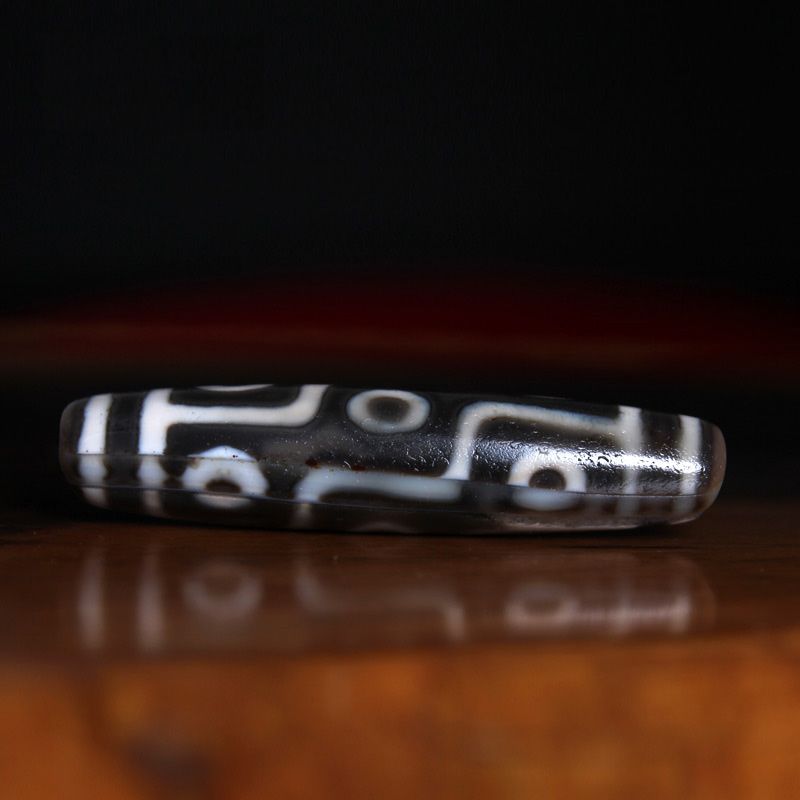 Genuine Tibetan Nine Eyes DZI Bead Tibetan Agate 9-Eye DZI Bead