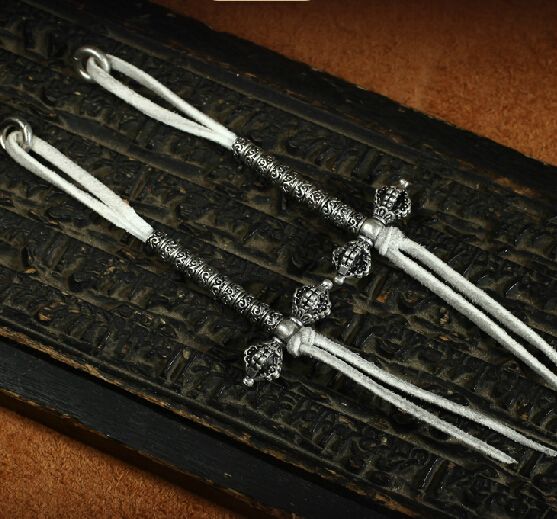 Handmade Tibetan Silver Mala Conters Buddhist Mala Counters