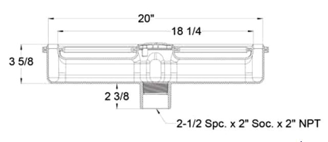 Buy Blue Square Mfg Eclipse Drain in White 501003WT VGB Compliant