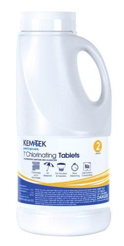 Kem-Tek 1in Chlorine Tablets 4lb Bottle