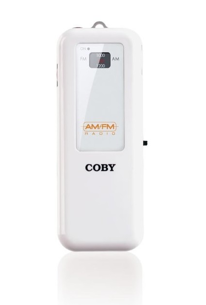 Coby CX70 Mini Pocket AM FM Radio, White