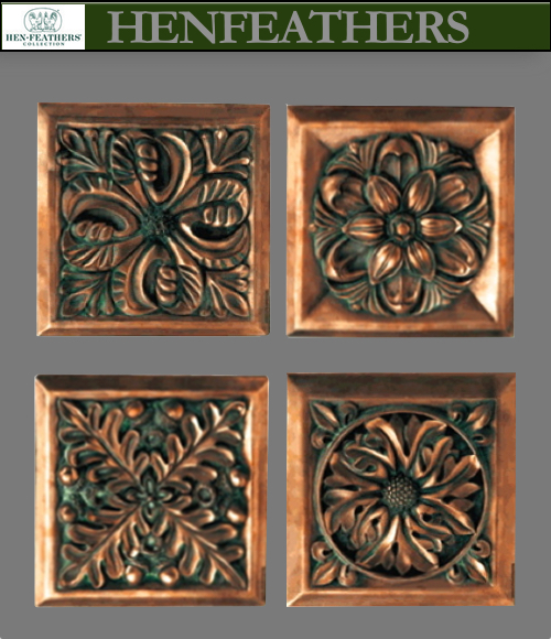 Architectural Plaques Set of 4 - HenFeathers