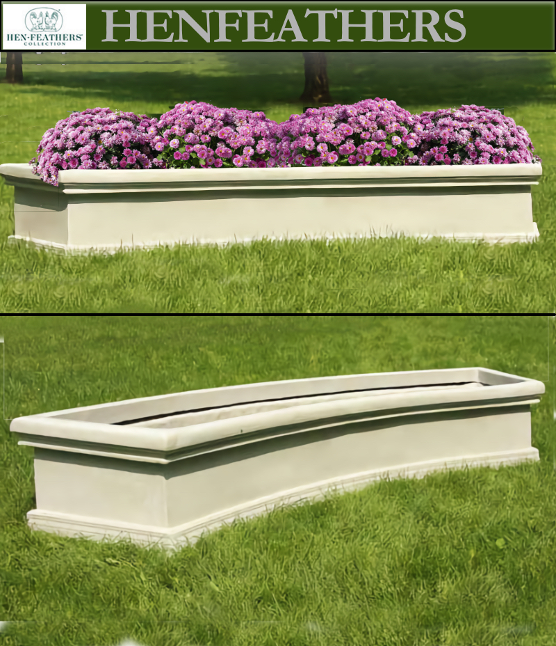 Blenheim Grand Curved Planter - HenFeathers