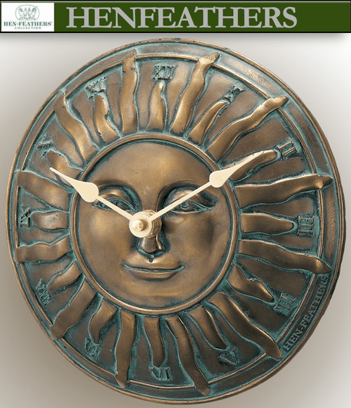 Convex Solstice Sun Clock - Garden Decor - HenFeathers