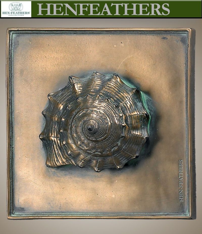 Crown Conch Plaque Small - Garden Decor - HenFeathers