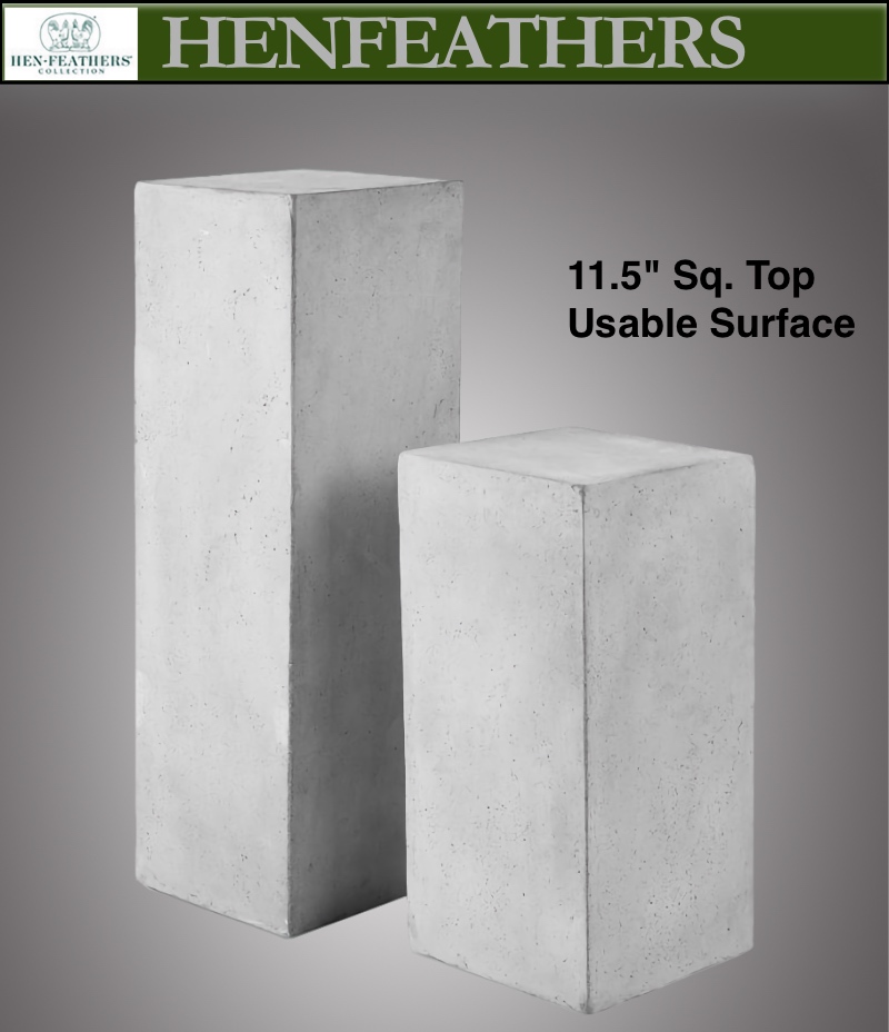 Delphi Concrete Pedestal - HenFeathers