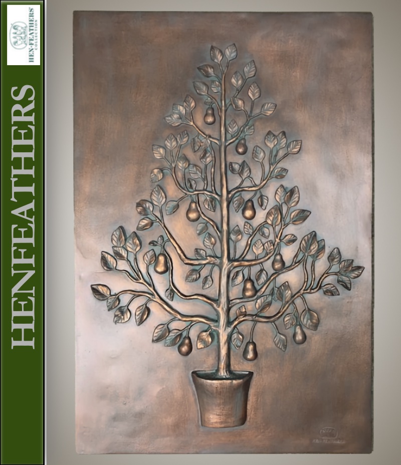 Pear Tree of Life Wall Sculpture - HenFeathers