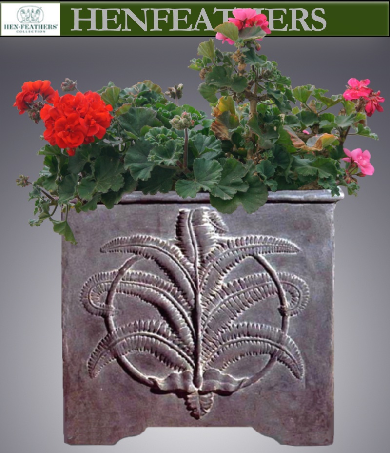 Fern Planter Essex Lead - Garden Decor - HenFeathers