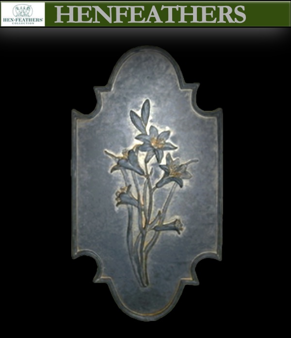 Flower Botanical Plaque Lily - Garden Decor - HenFeathers