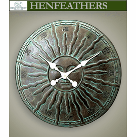 Grand Solstice Sun Clock Convex - HenFeathers