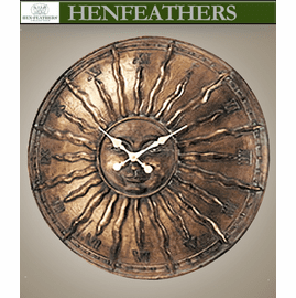 Sunflower Clock - Garden Decor - HenFeathers
