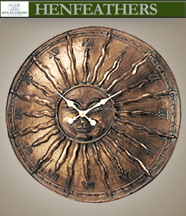 Grand Solstice Sun Clock Convex - HenFeathers