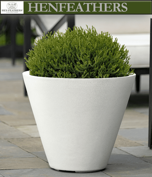 Laghetto Tall Cone Planter - HenFeathers
