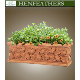 Square Lemon Box Planter - Garden Decor - HenFeathers