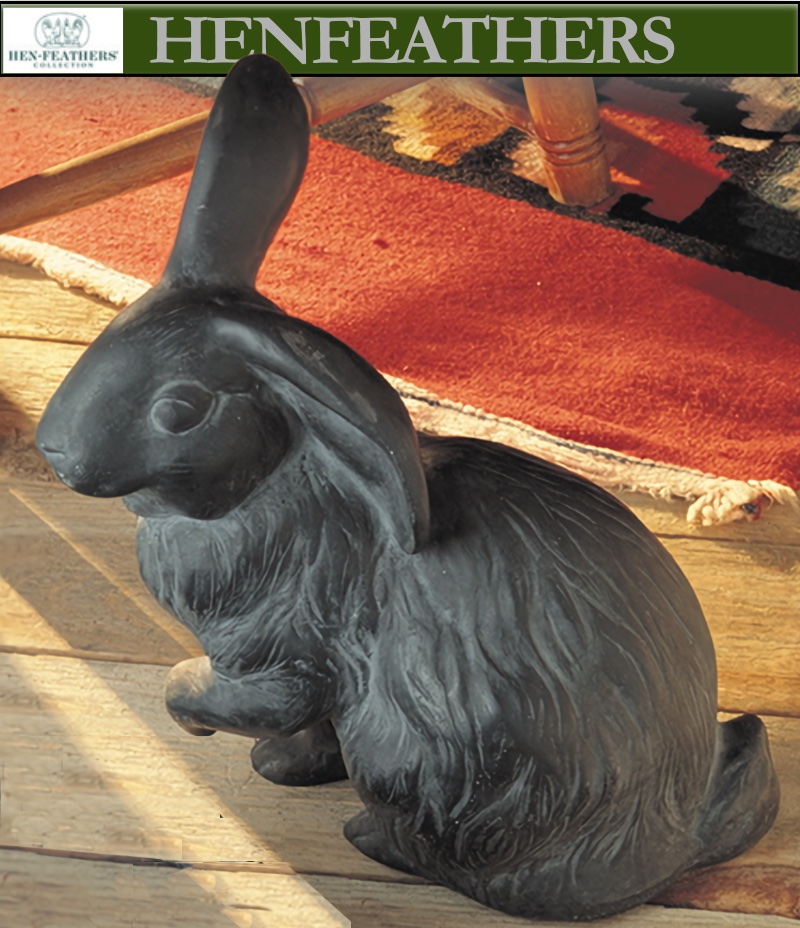 Papa Rabbit Sculpture - Garden Decor - HenFeathers