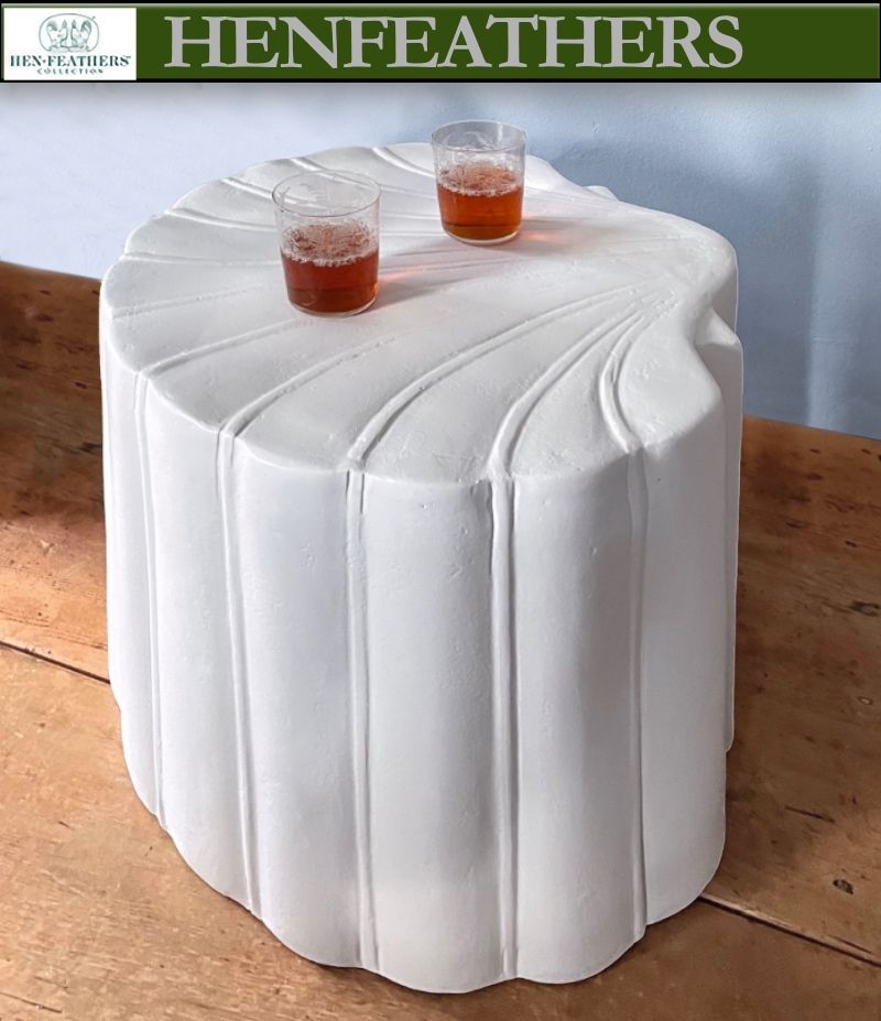 Seashell Garden Seat or Table - Garden Decor - HenFeathers