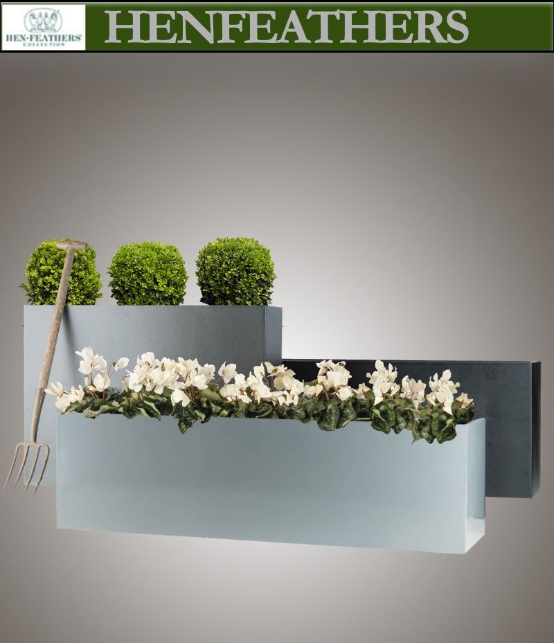 SoHo Trough Planter - Garden Decor - HenFeathers