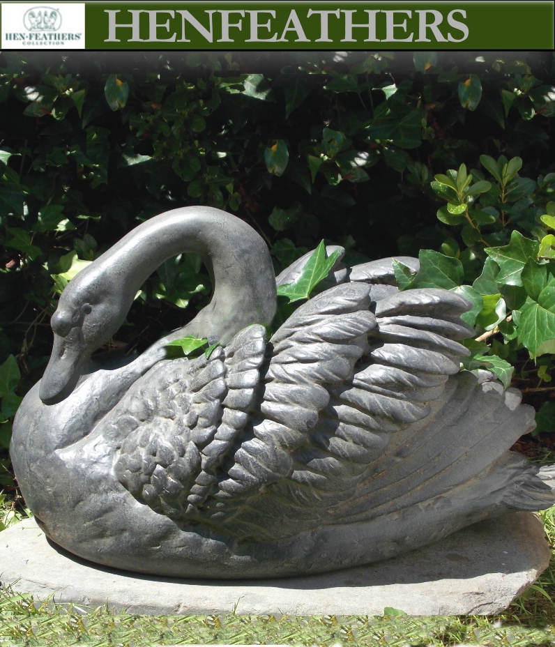 Swan Planter - Garden Decor - HenFeathers