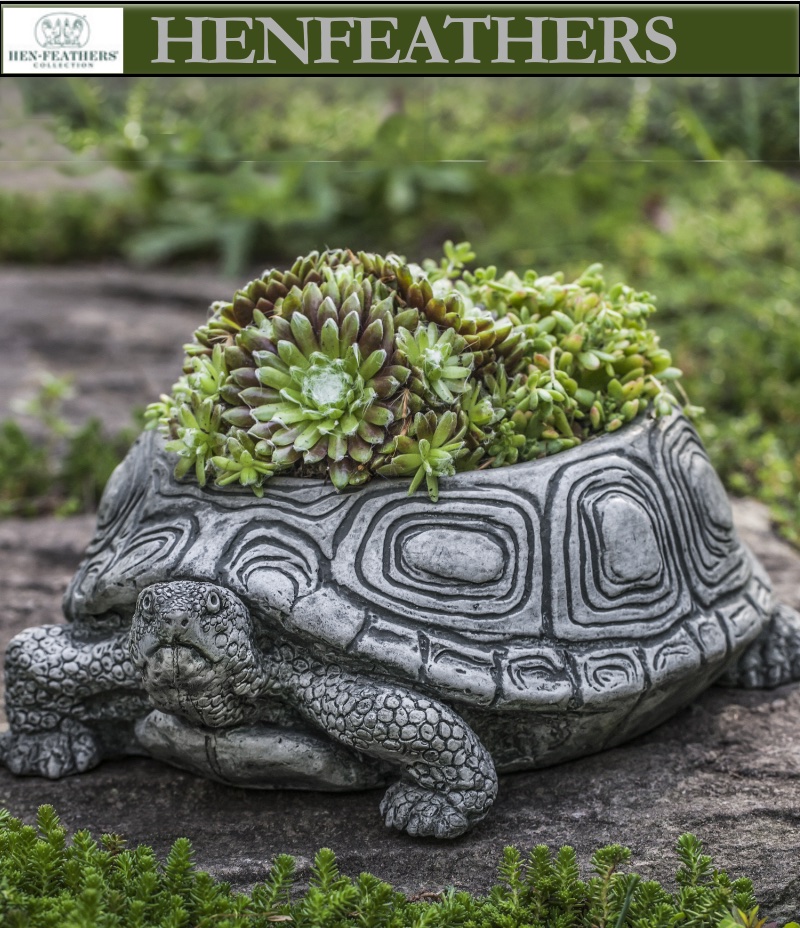Turtle Planter - Garden Decor - HenFeathers
