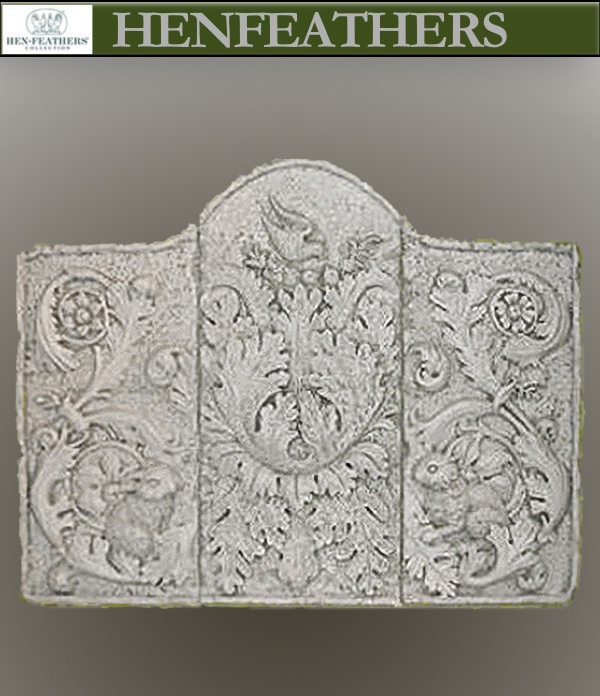 Nature & Rabbit Scroll Wall Decor Panels Relief - HenFeathers