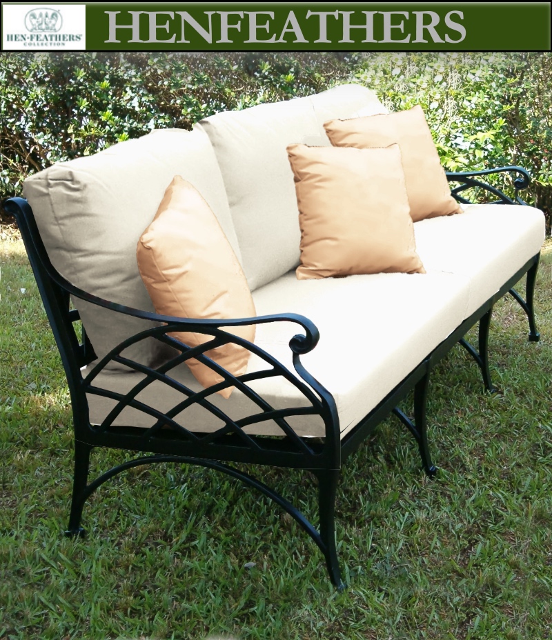 Woven Arch Sofa - HenFeathers