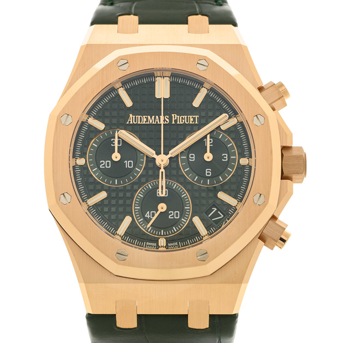 Audemars Piguet Royal Oak Chronograph Automatic Green Dial Mens Watch ...