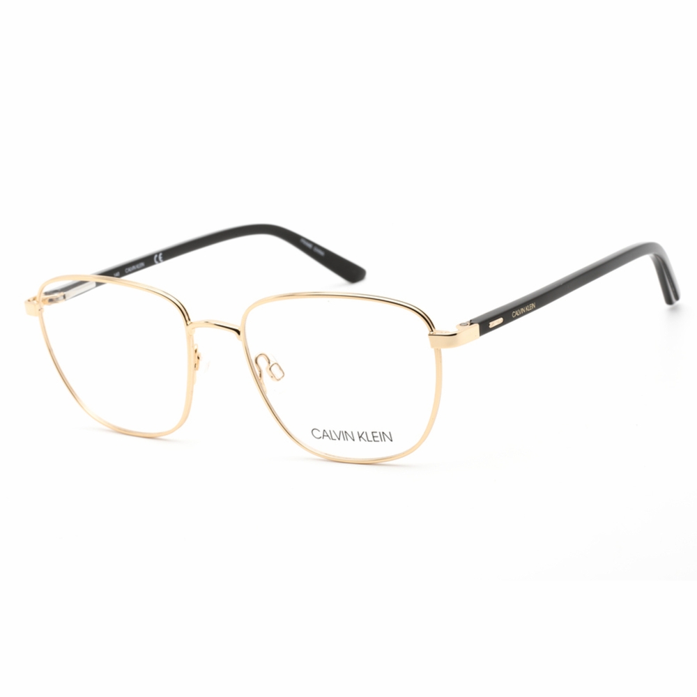 Calvin Klein Ladies Gold Tone Rectangular Eyeglass Frames CK2130071752