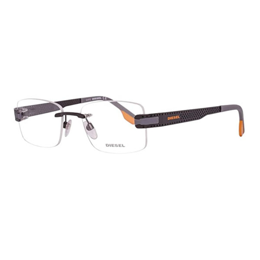 Diesel Mens Black Square Eyeglass Frames DL504300153