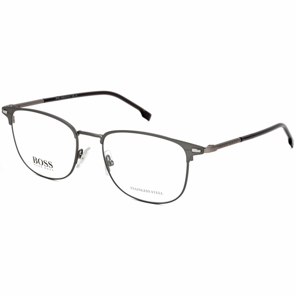 Hugo Boss Mens Silver Tone Rectangular Eyeglass Frames BOSS1125/U0R810055