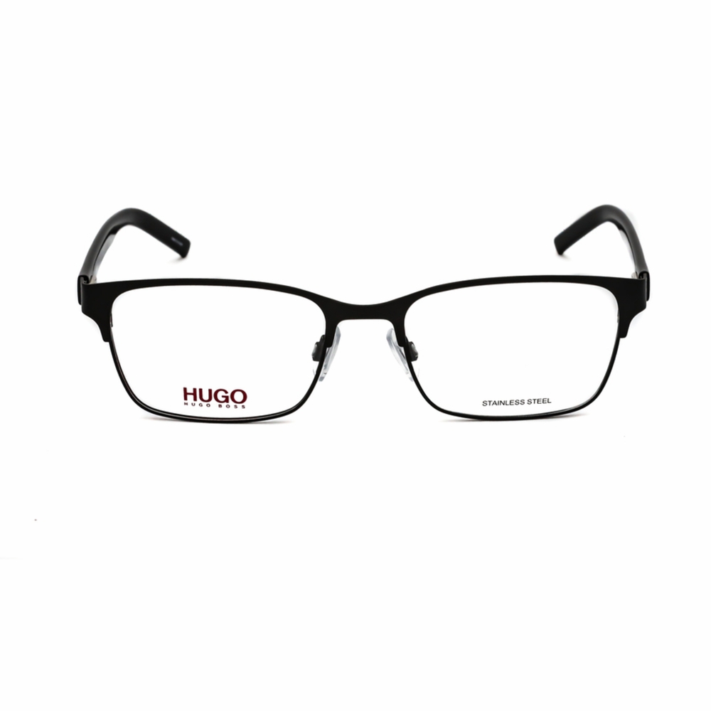 Hugo Boss Mens Black Rectangular Eyeglass Frames HG111400030056