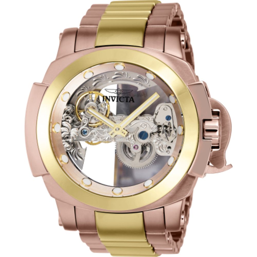 Invicta Coalition Forces Automatic Rose Gold Dial Mens Watch 38348