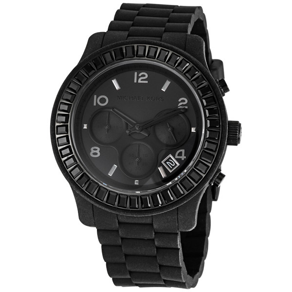 Michael Kors Glitz Black Dial Chronograph Ladies Watch MK5395