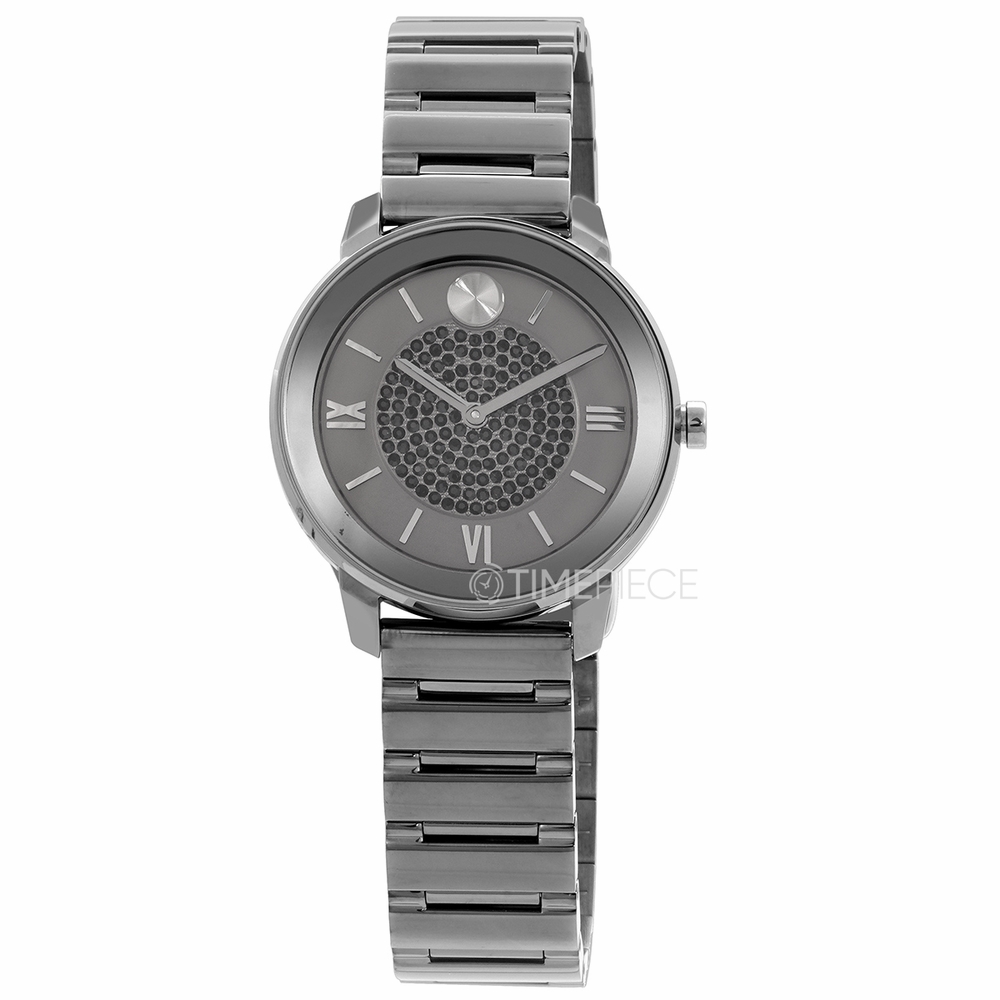 Movado Trend Quartz Crystal Grey Dial Ladies Watch 3600636